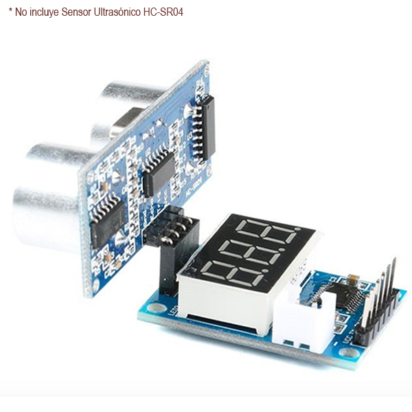 Módulo Visor Telemetro Ultrasónico para HC-SR04 - ELECTRÓNICA GUATEMALA ...