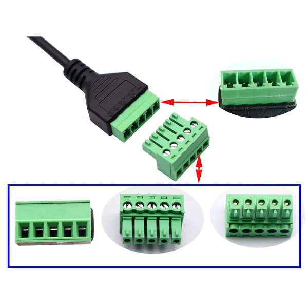 Cable USB Tipo B Macho a Terminales de Tornillo - ELECTRÓNICA GUATEMALA ...