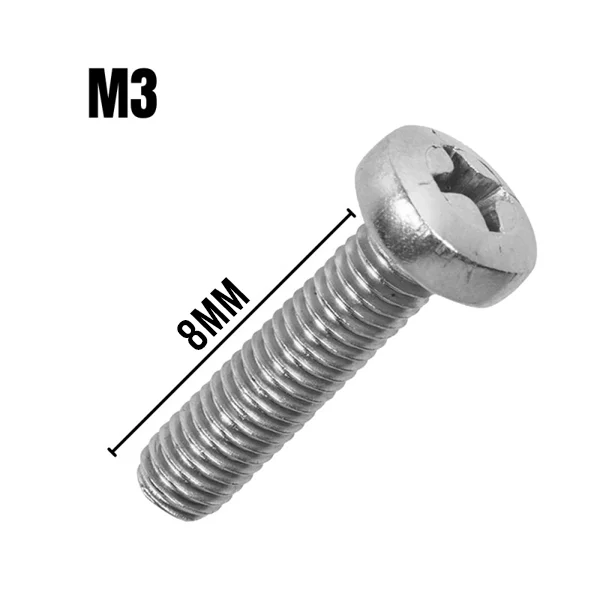Tornillo Milimétrico M3 x 8 mm con Tuerca M3 - ELECTRÓNICA GUATEMALA OXDEA