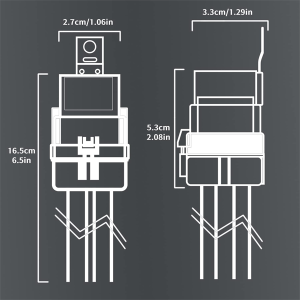 Socket para Relay 4 Pines, Negro/Azul - ELECTRÓNICA GUATEMALA OXDEA